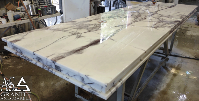 White Quartzite - Lilac Supreme - Ultra Custom Countertops